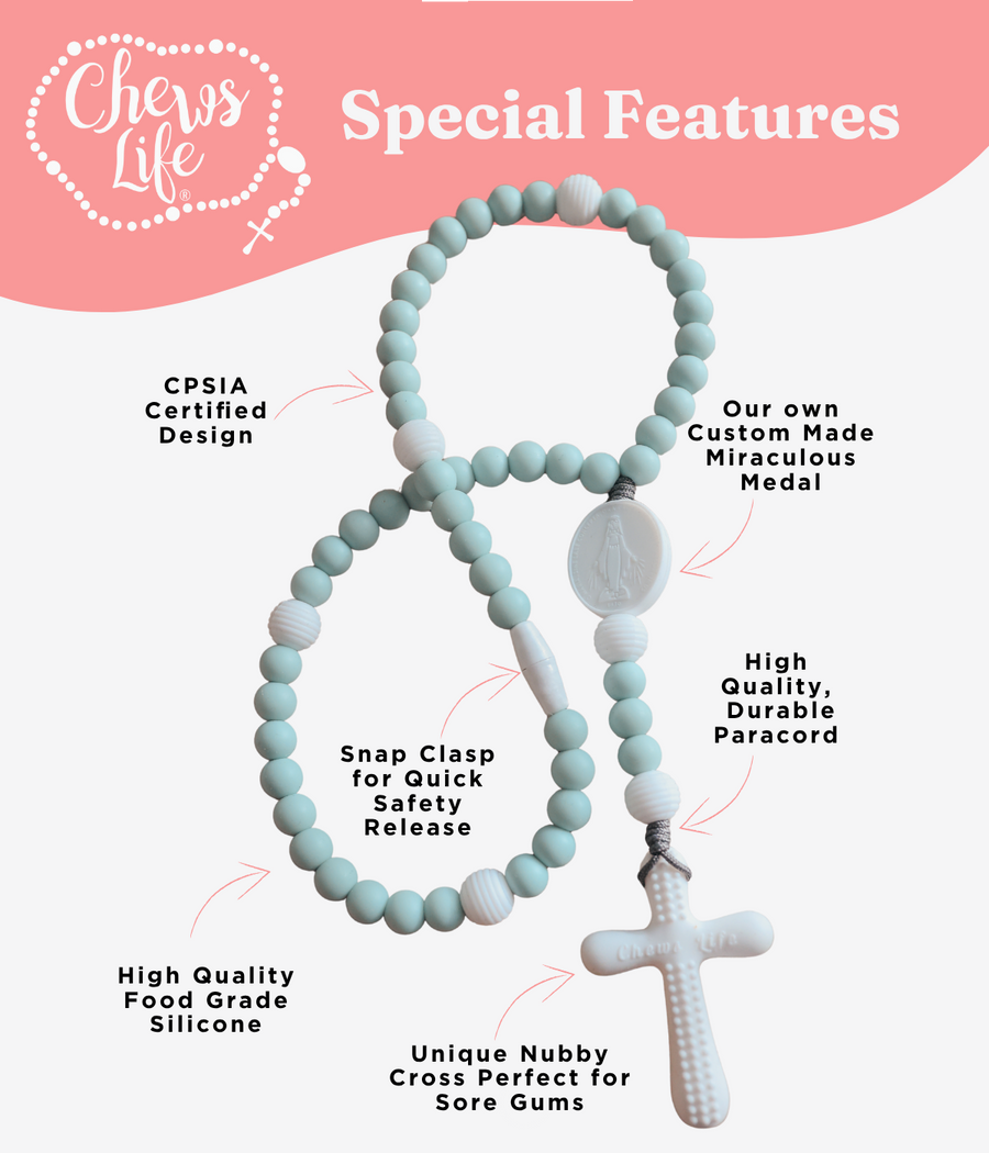 Baby Rosary Teether | Assisi | Chews Life