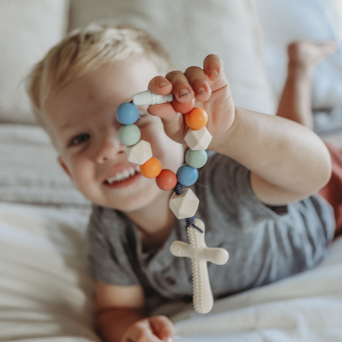 Baby Rosary Bracelet, Chew Rosary, Kids Rosary | Chews Life