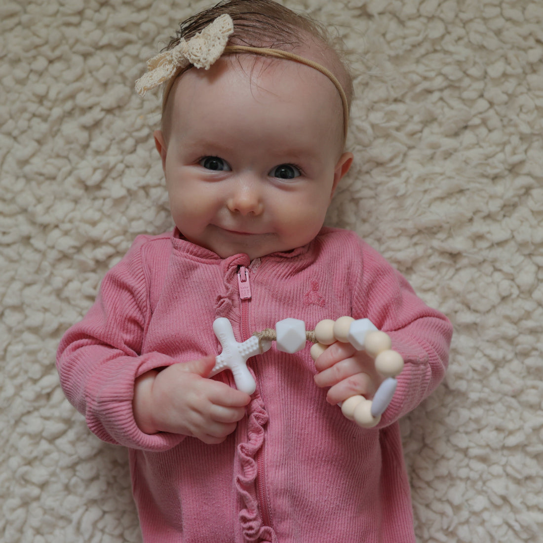 Silicone Decade Rosary Teether | Psalm | Chews Life