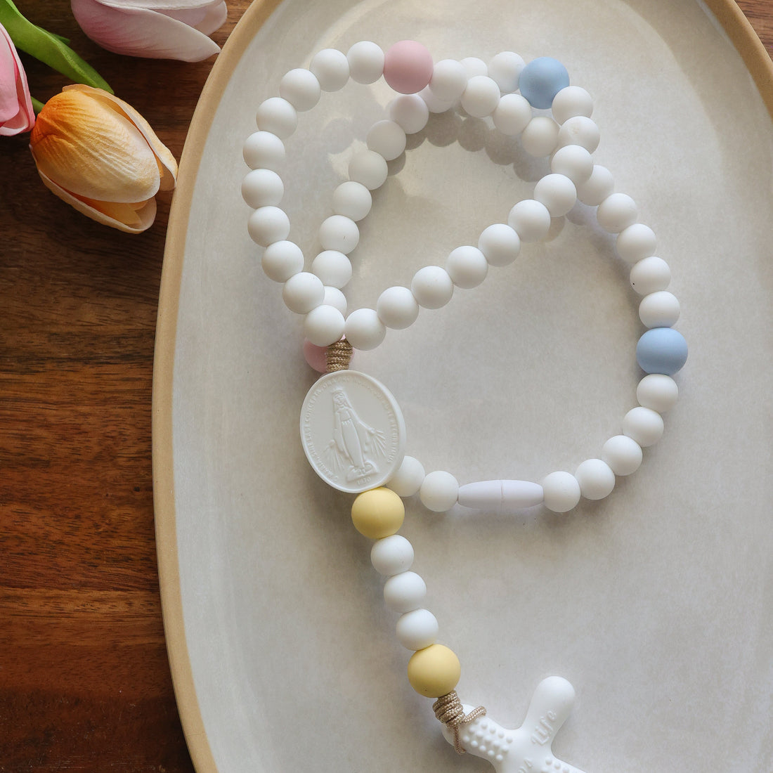 Silicone Rosary - Teething Beads & Bracelet - Chews Life