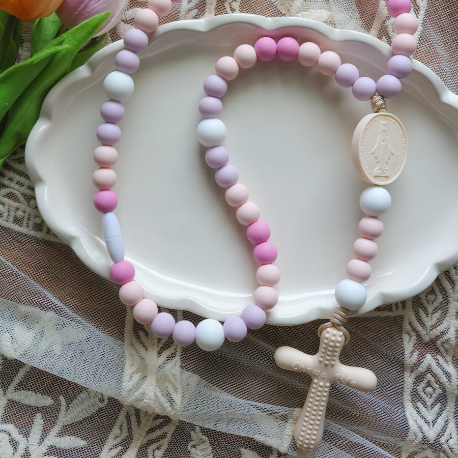 Baby Rosary Bracelet, Chew Rosary, Kids Rosary | Chews Life