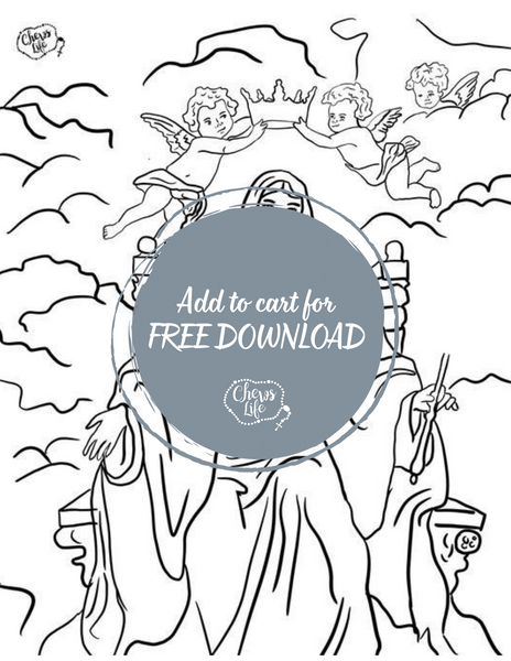 free printable mysteries of the rosary coloring pages