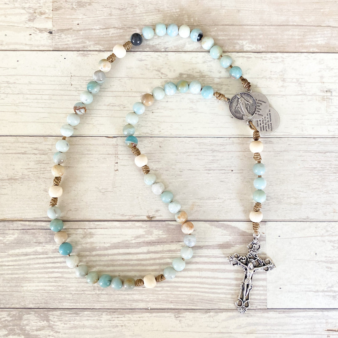 Gemstone Rosary | St. Gianna Rosary | Chews Life