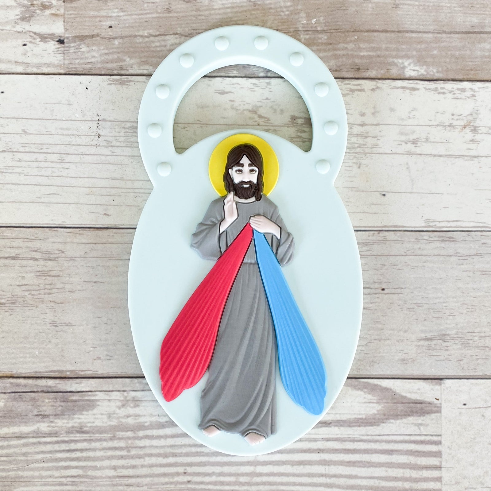 Catholic Teether | Divine Mercy Silicone Teether | Chews Life