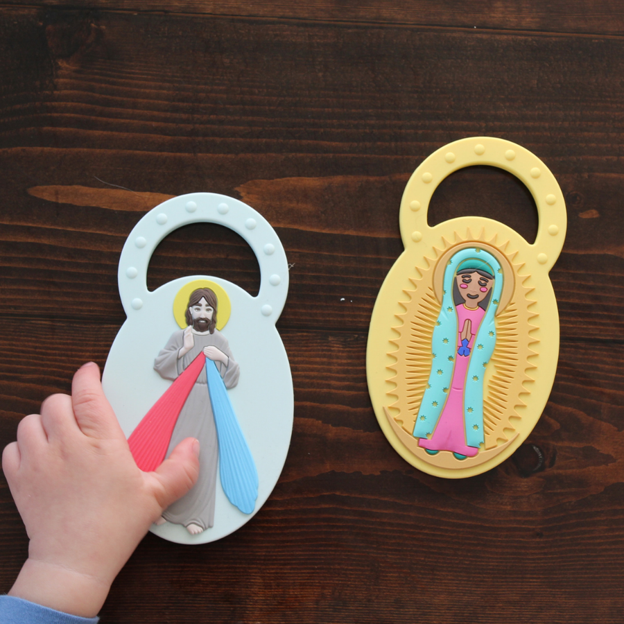 Catholic Teether | Divine Mercy Silicone Teether | Chews Life