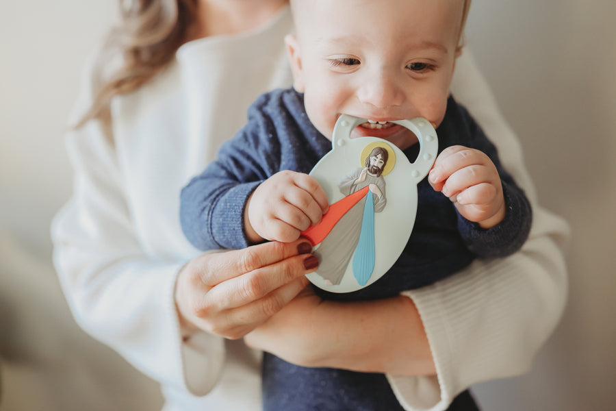 Catholic Teether | Divine Mercy Silicone Teether | Chews Life